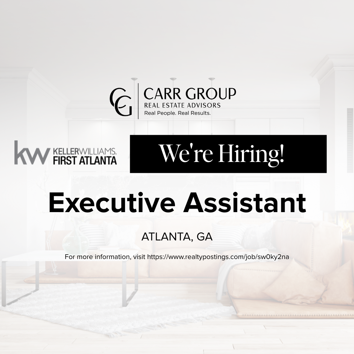 Carr Group Atlanta Opportunity: Executive Assistant in Atlanta, GA
